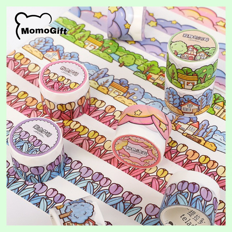 Jual Washitape Masking Tape Stiker Buat Dekor Buku Jurnal Frame Bertema ...