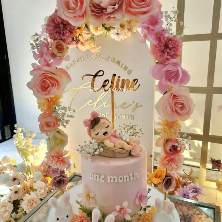 Jual Custom Cake Topper Nama Acrylic Hiasan Kue Tulisan Akrilik Tusuk ...