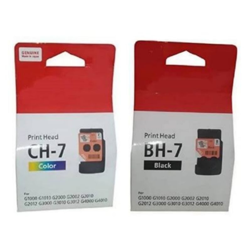 Jual print head cartridge Canon bh7 black + ch7 color original for ...