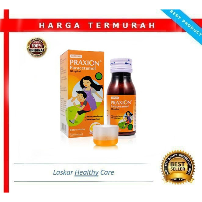 Jual Praxion Suspensi 60 ml Rasa Jeruk / Paracetamol / Obat Demam ...