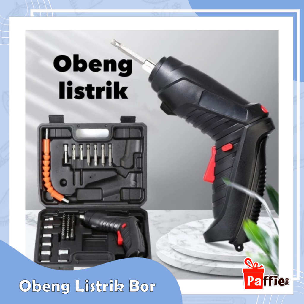 Jual Obeng Listrik Bor Cordless Set 48 Mini Portable Mur Baut Mata ...