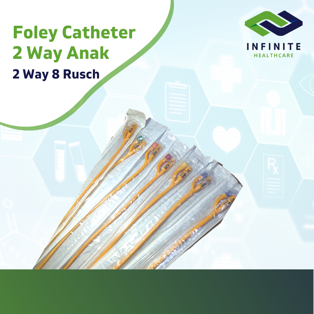 Jual Foley Catheter Anak 2 way size 6, 8, dan 10 Kateter Anak Rusch ...