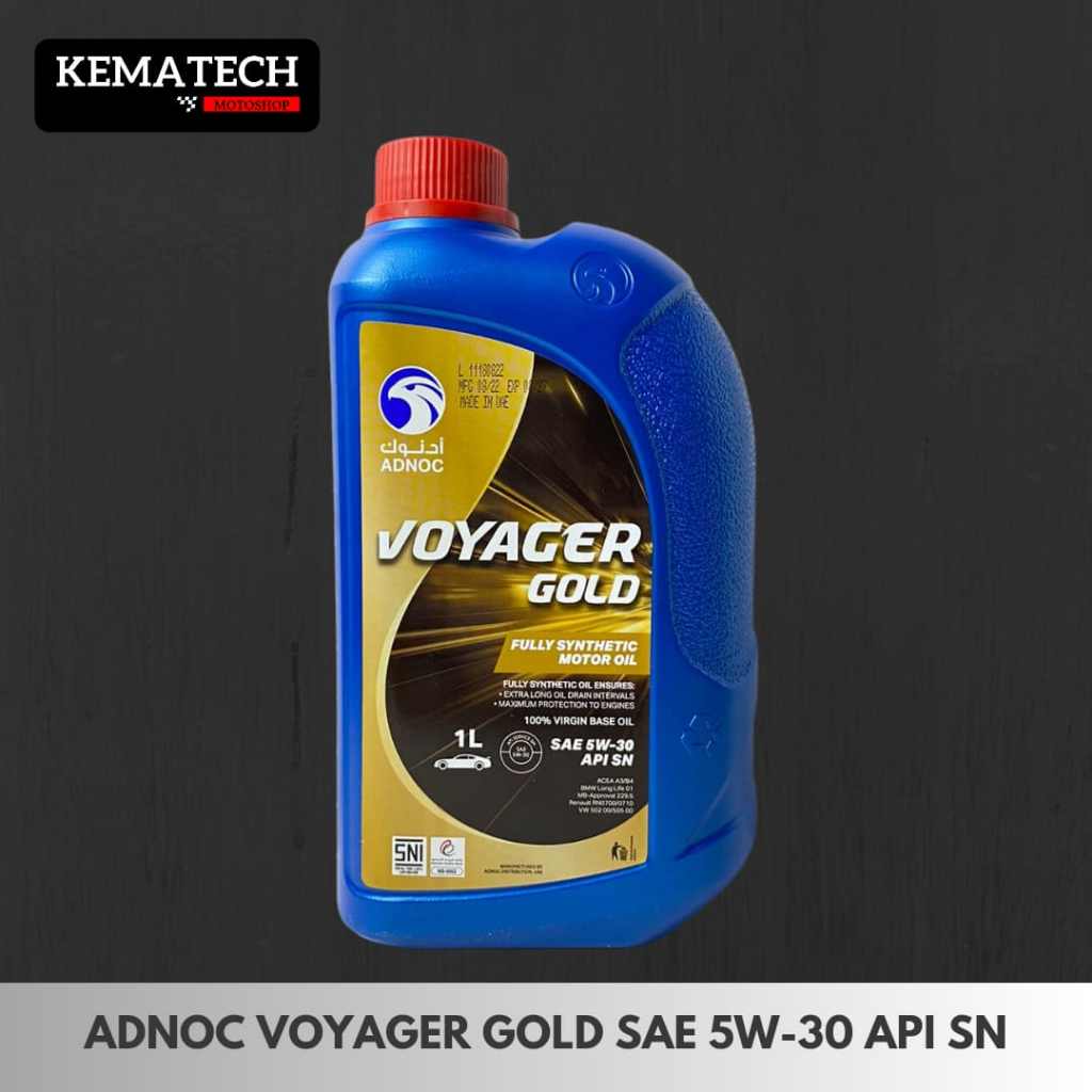 Jual OLI MESIN ADNOC VOYAGER GOLD SAE 5W-30 API SN 1 LITER FULL ...