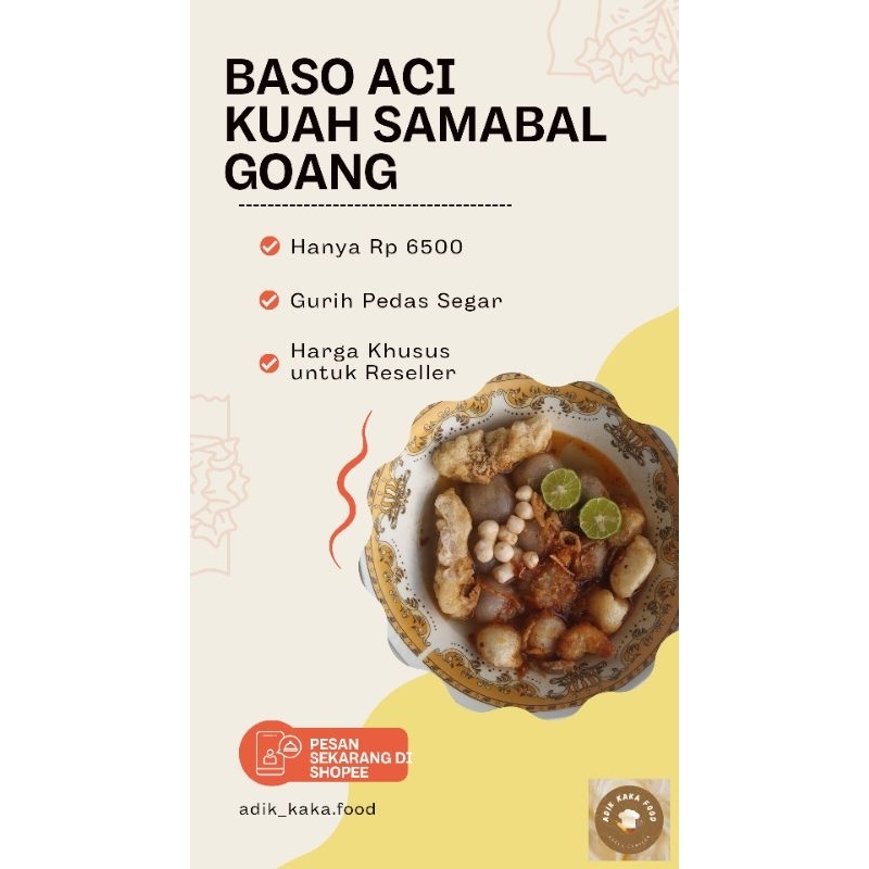 Jual Baso Aci Kuah Sambal Goang | Shopee Indonesia