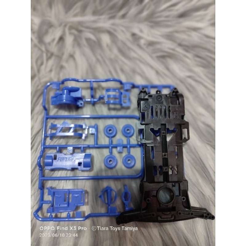 Jual Tamiya Chassis Set Super 2 II /Casis S2 ABS Resin Hitam + Gearbox ...