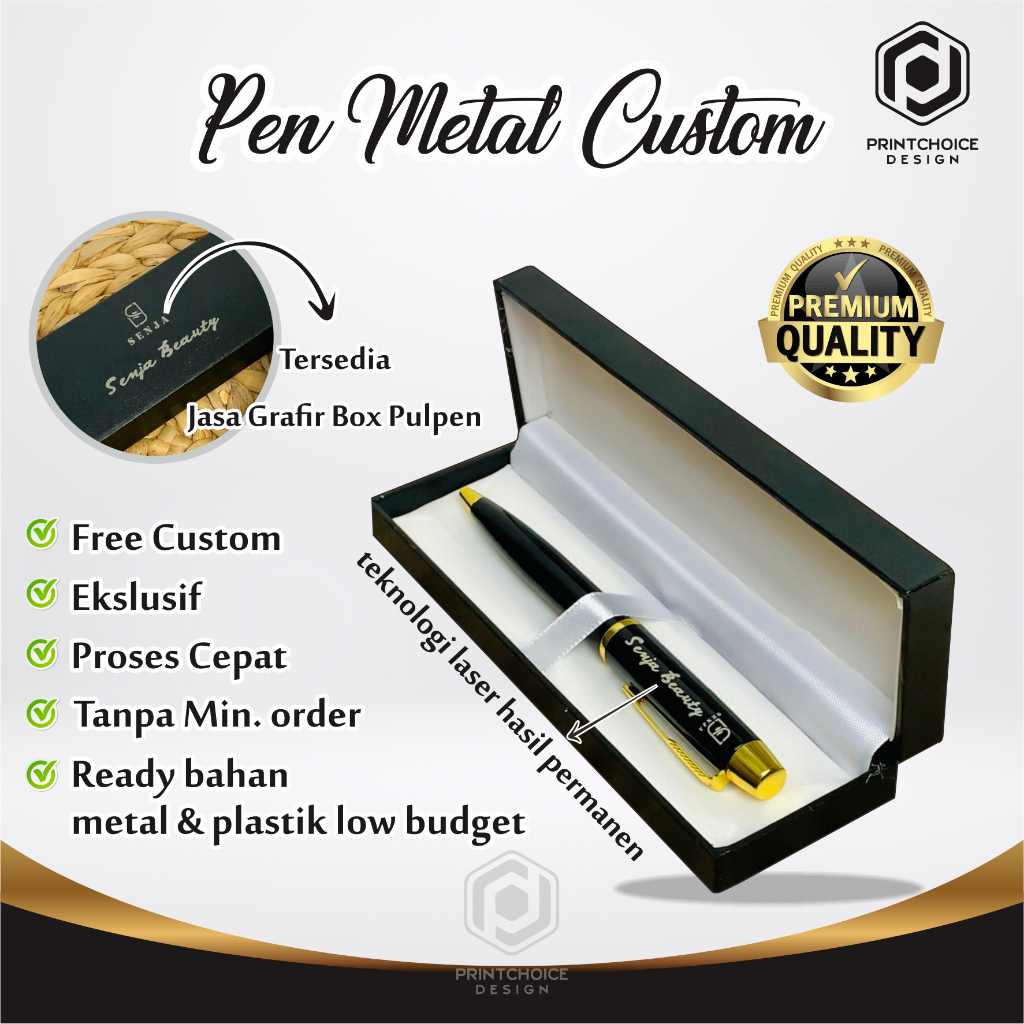 Jual PULPEN CUSTOM SATUAN / pen uv marking / ballpoint plastik promosi ...