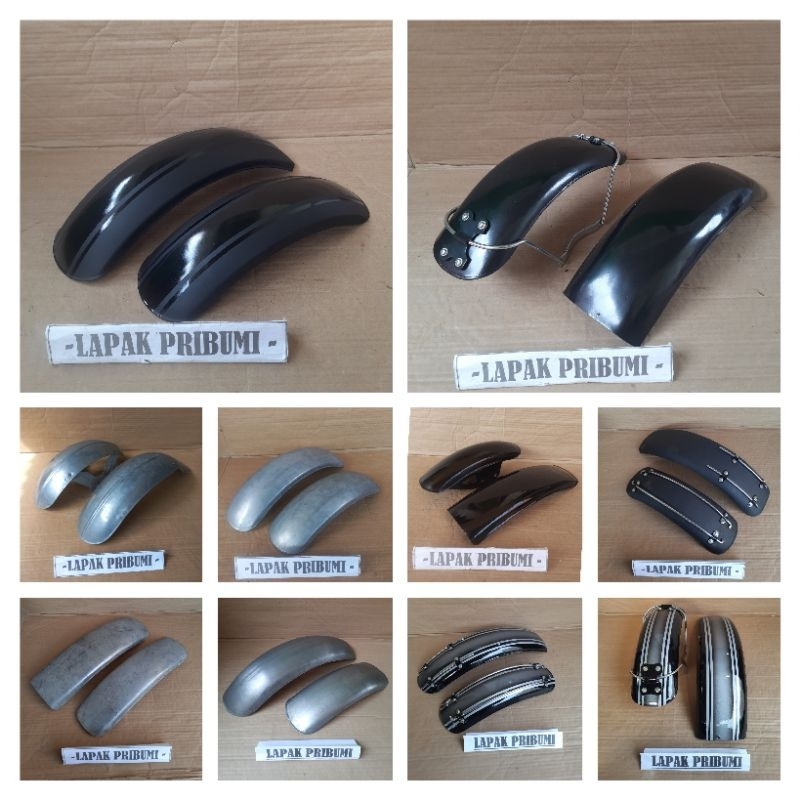 Jual spakbor slebor motor custom japstyle set depan belakang universal ...