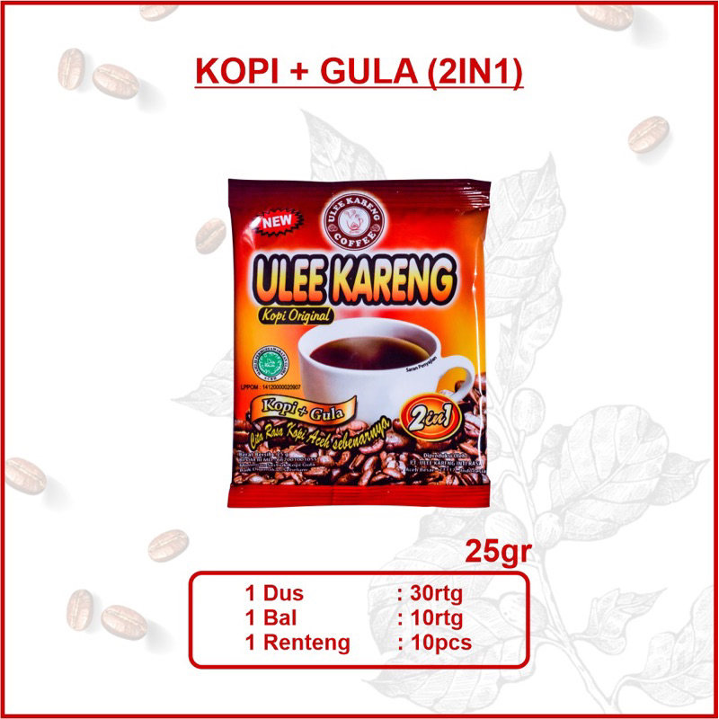 Jual Kopi Gula 2in1 Ulee Kareng 1 renteng / 10 pcs | Shopee Indonesia