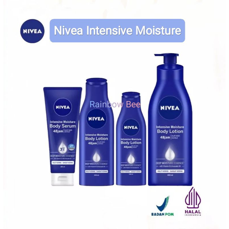 Jual Nivea intensive moisture body lotion 400ml dan 100ml body serum 180ml | Shopee Indonesia