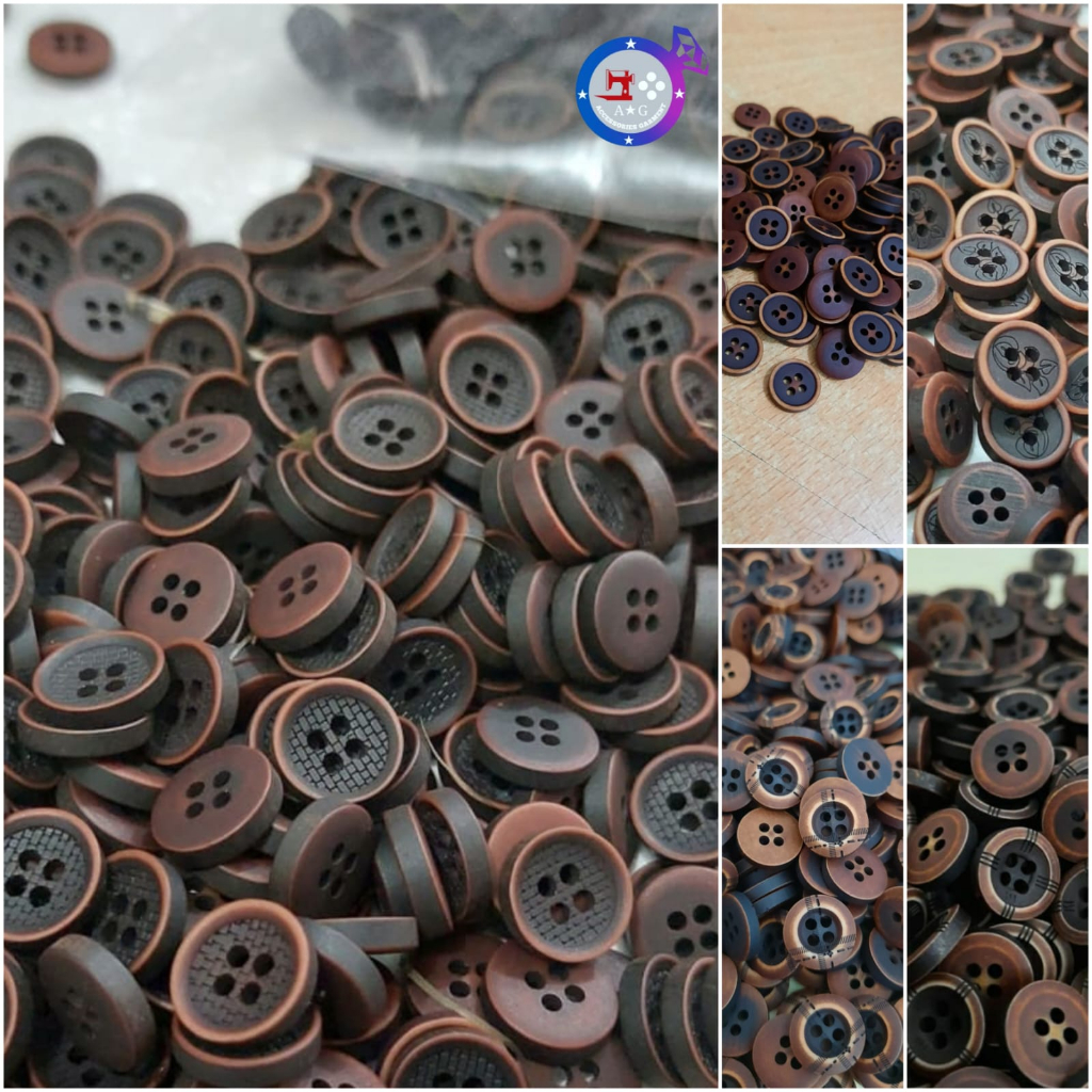 Jual Kancing Baju Kemeja 9mm dan 11mm Model Kayu 144 Pcs | Shopee Indonesia