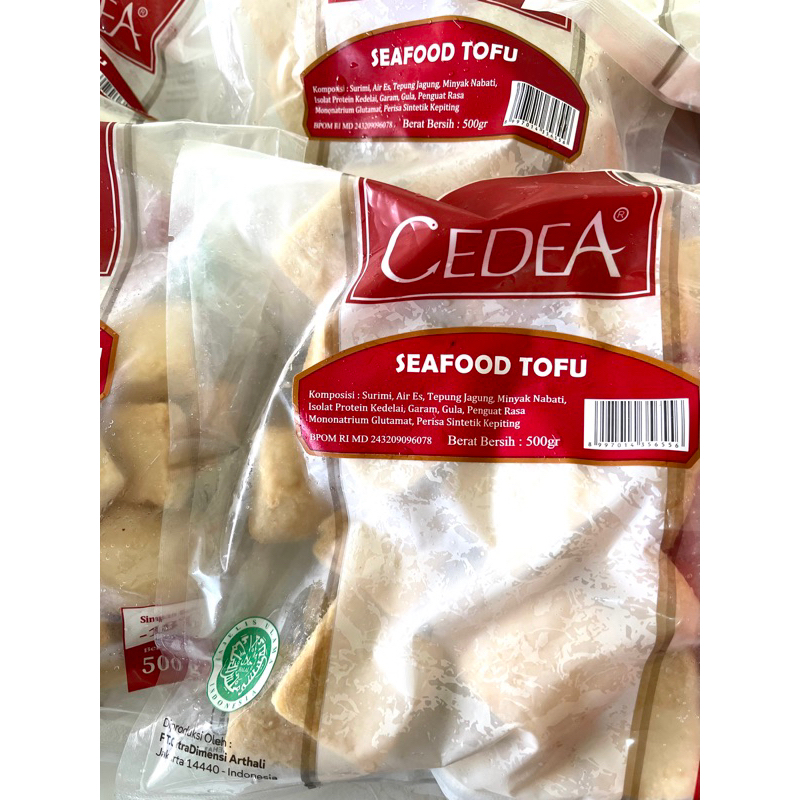 Jual CEDEA SEAFOOD TOFU 500gr ~ GALERI PLASTIK FROZEN FOOD | Shopee ...
