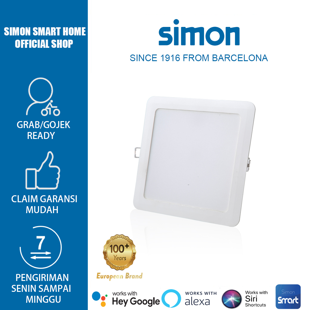 Jual Simon - Lampu Simon Valor Led Square Downlight | Shopee Indonesia