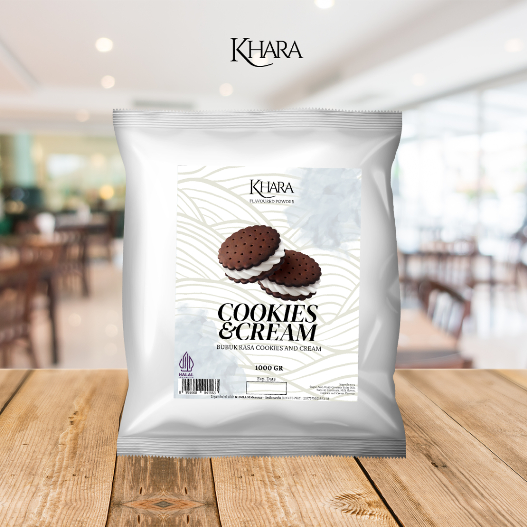 Jual Bubuk Minuman Rasa Cookies and Cream 1kg - Khara Cookies and Cream ...