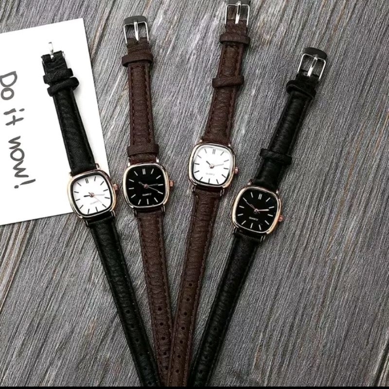 Jual Jam Tangan Wanita Premium Retro Korea Luxury Perempuan Cewek Cewe ...