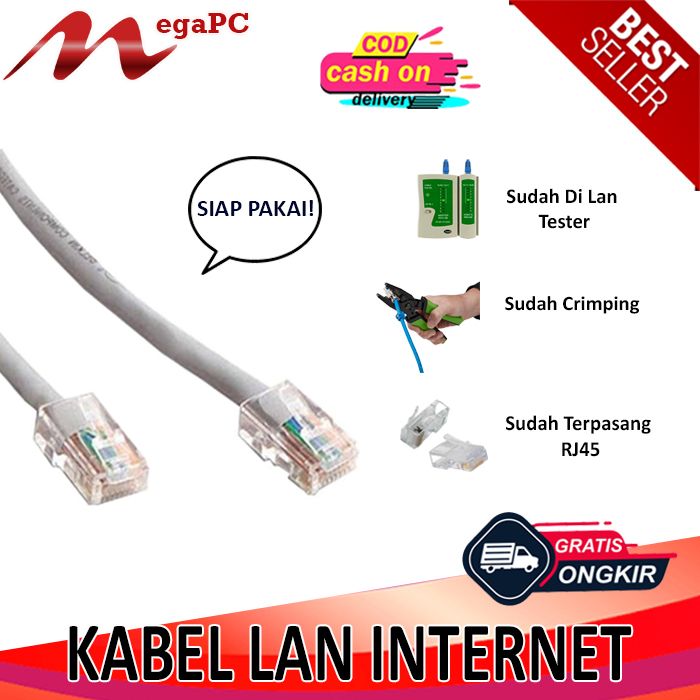 Jual Kabel LAN Internet 15 meter Jadi | Shopee Indonesia