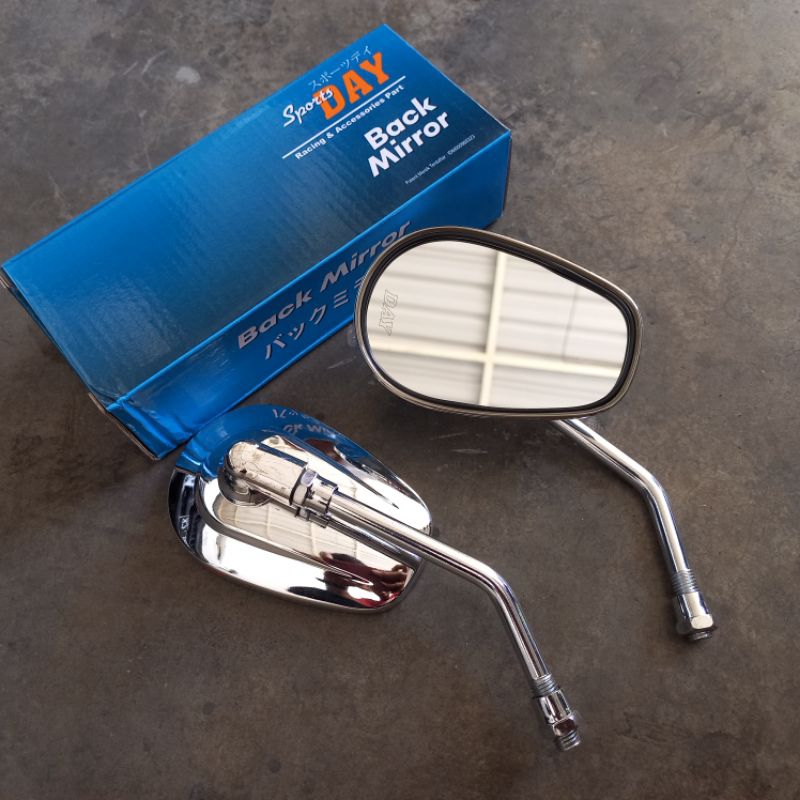 Jual Spion CB 100 125 Retro Oval HD Classic Crhome Honda Grand GL Tiger ...