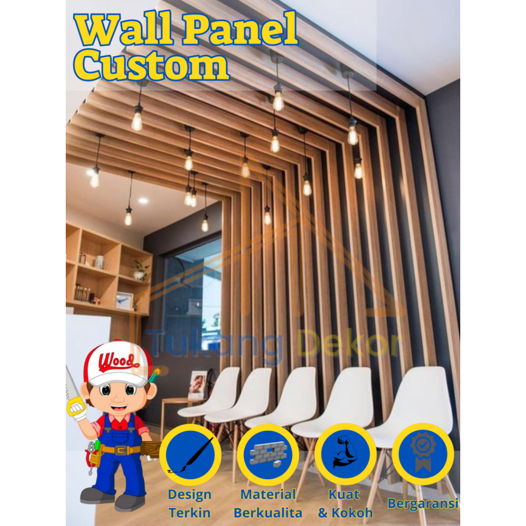 Jual WALLPANEL / PREMIUM WPC / WOOD PANEL COMPOSITE / KISI KISI TEMBOK ...