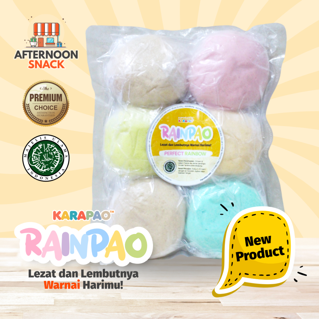 Jual RAINPAO Bakpao Frozen Non Karakter dari Karapao Cemilan Jajanan ...