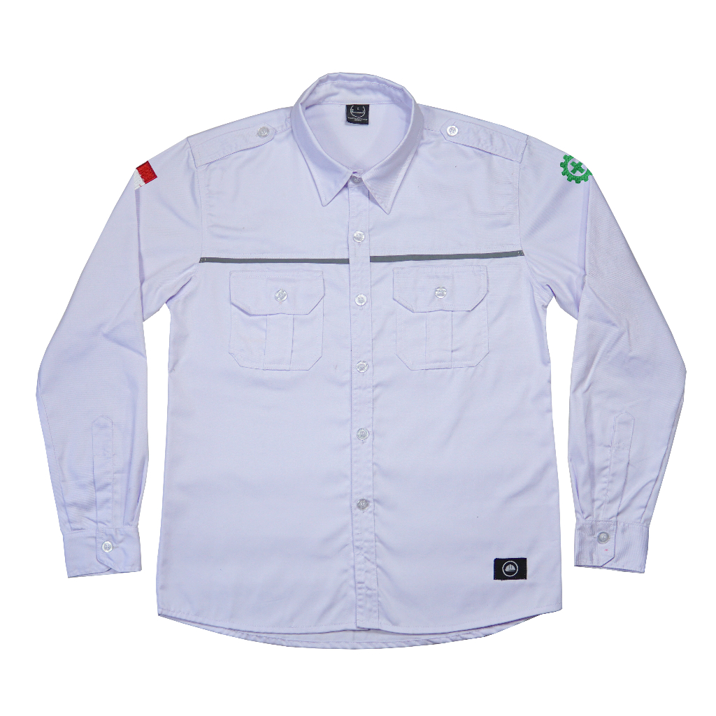 Jual Kemeja PDL Putih Lengan Panjang High Quality | Shopee Indonesia