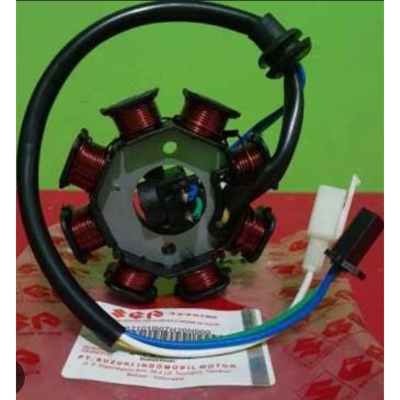 Jual Spull Stator Assy Motor Suzuki Smash 110,Smash New,Shogun 110,125 ...