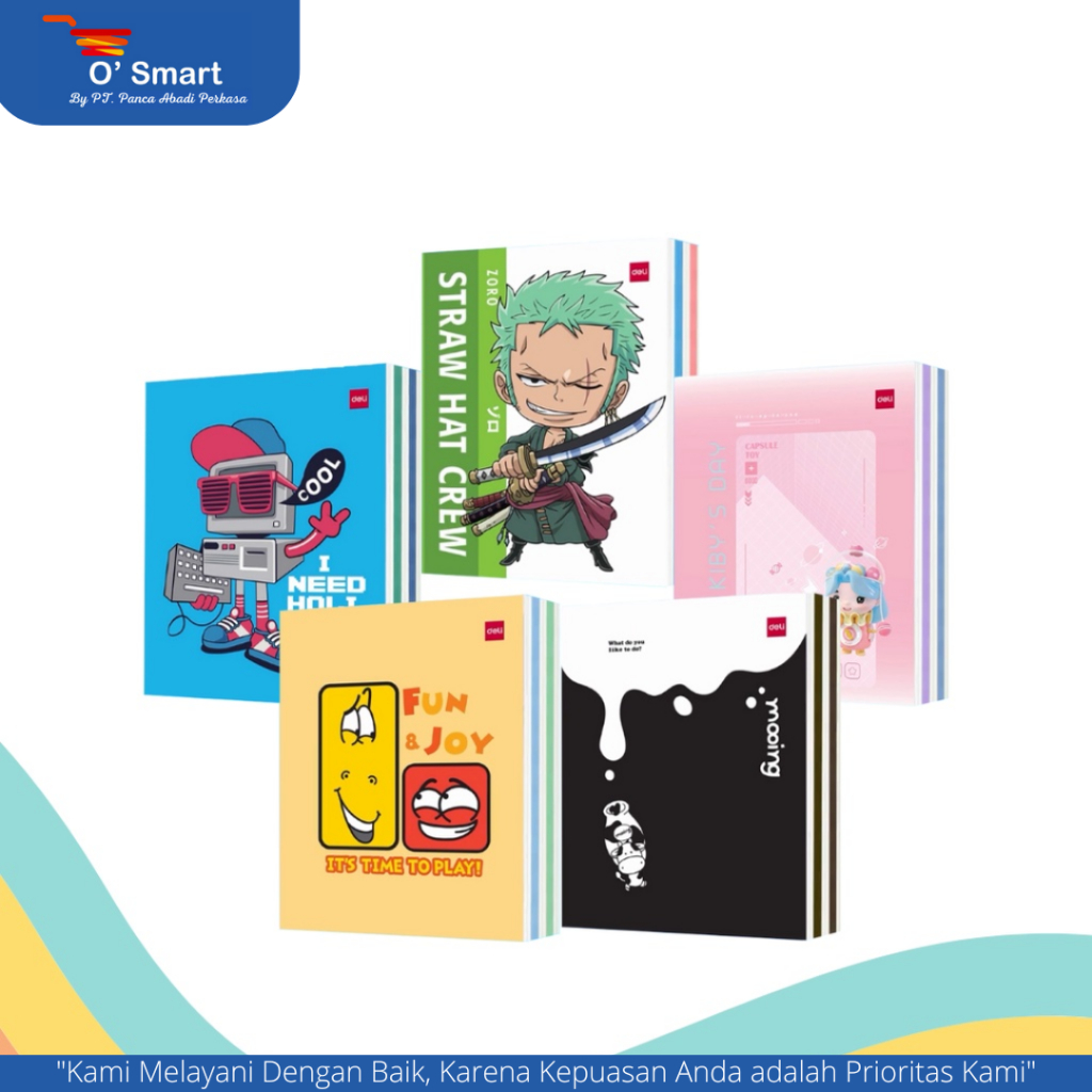 Jual DELI Buku Tulis 58 Lembar (1 Pack Isi 10 Pcs) | Shopee Indonesia