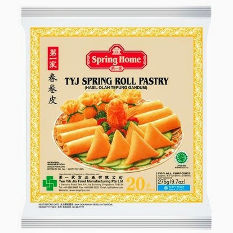 Jual Spring Home TYJ Spring Roll Pastry 8,5" Isi 20 | Shopee Indonesia