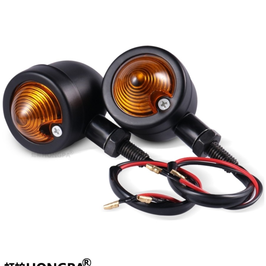 Jual Lampu sein sign motor custom bulat besi besar | Shopee Indonesia