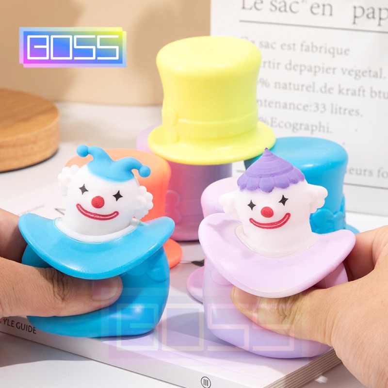 Jual BOSS-Mainan Squishy Viral Clown Badut Mainan Squishy Pencet ...