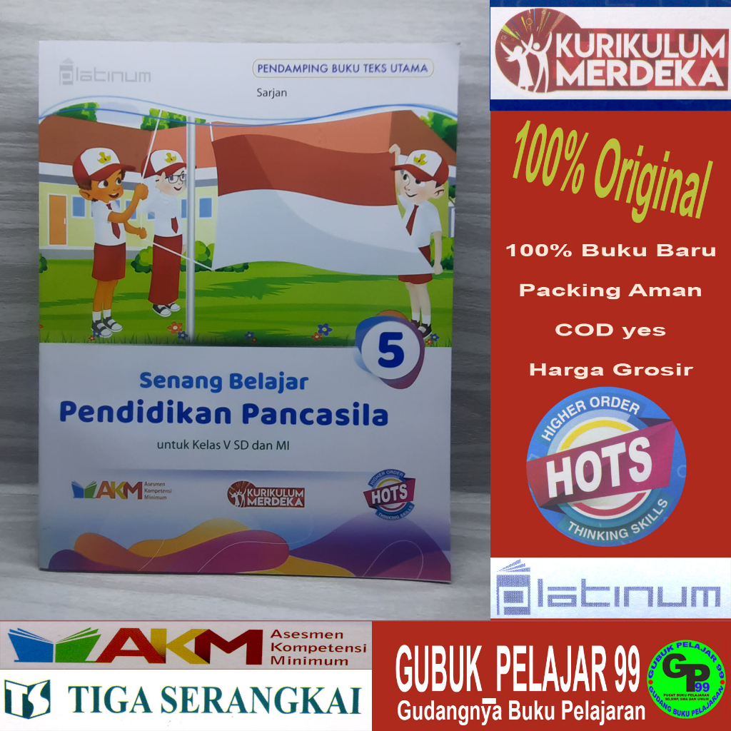 Jual Senang Belajar Pendidikan Pancasila Kelas 5 SD/MI Kurikulum Merdeka Platinum PT Tiga ...