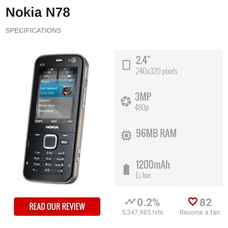 Jual NOKIA N78 HP JADUL LANGKA UNIK DAN ANTIK HP NOSTALGIA HPNYA PARA ...