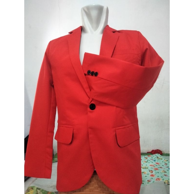 Jual Jas Blezer Formal Pria Slimfit Warna Cerah / Jas Almamater Warna ...