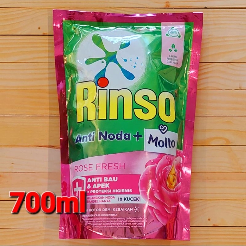 Jual Rinso Anti Noda Molto Cair Liquid Rose Fresh 700ml | Shopee Indonesia