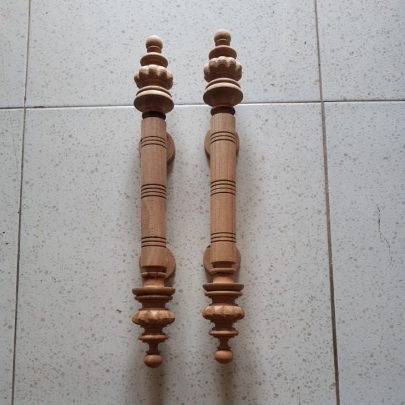 Jual Gagang Pintu Handel Pintu Kayu Jati Gagang Pintu Kayu Jati Ukiran ...