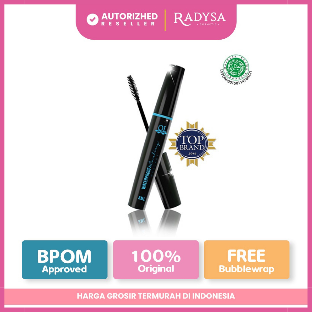 Jual RADYSA - QL Mascara Hitam Waterproof & Curling Maskara - 8 ml ...
