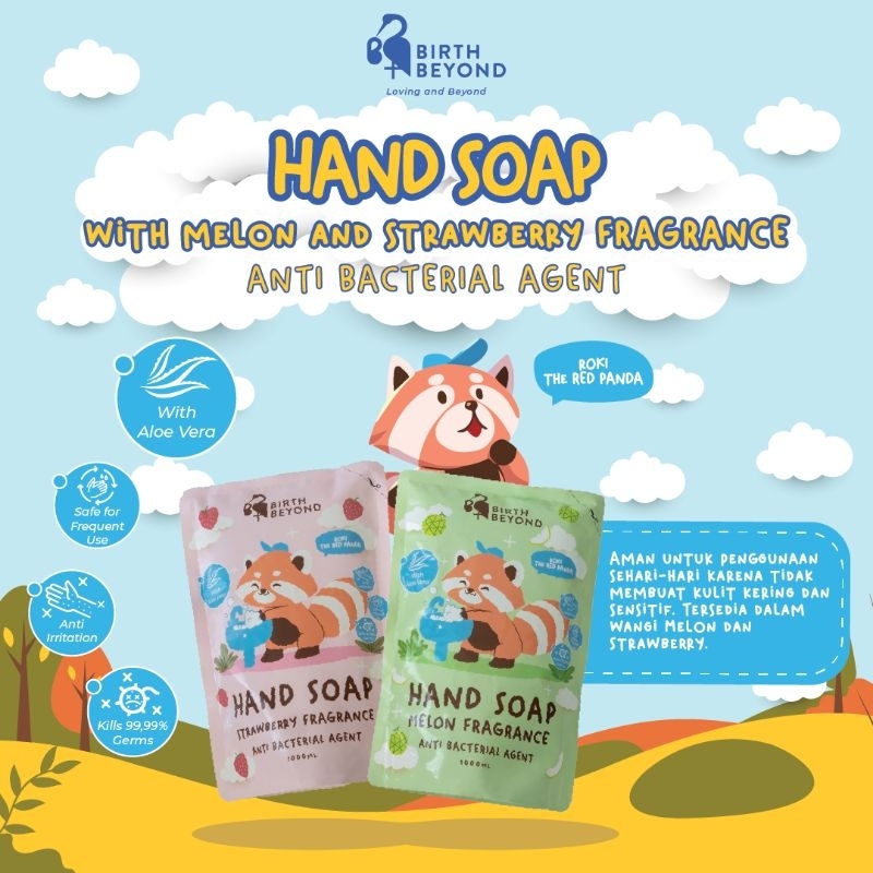Jual Birth Beyond Hand Soap with Aloe Vera & Strawberry 1000ml - SABU ...