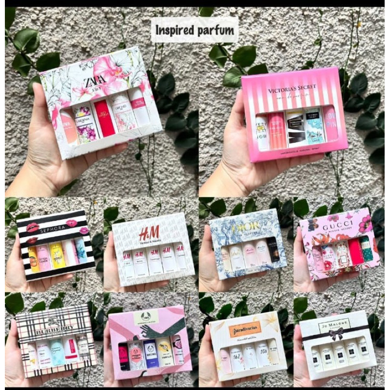 Jual INSPIRED BRANDED PARFUM BOX KEMASAN 30ml 5in1 | Shopee Indonesia