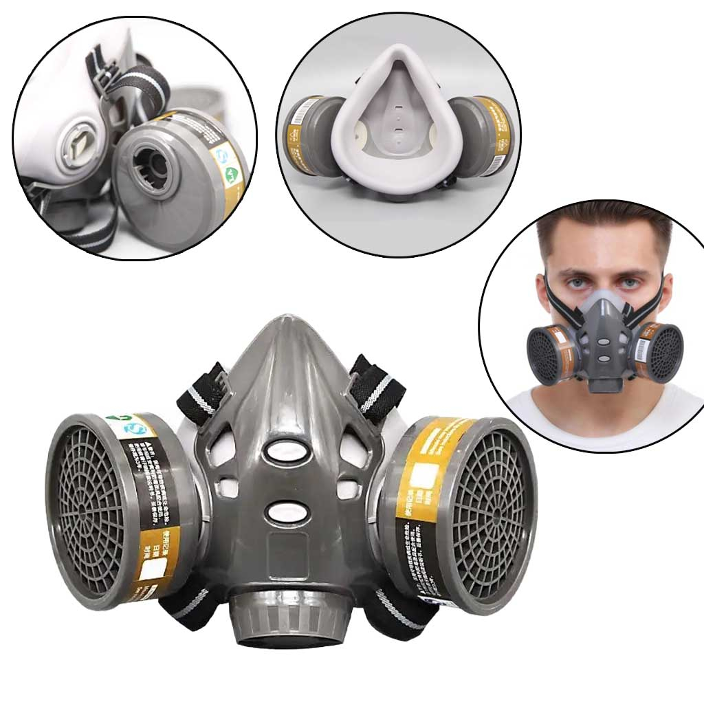 Jual Masker Gas Respirator Filter Karbon Aktif / KN95 Masker Cat ...