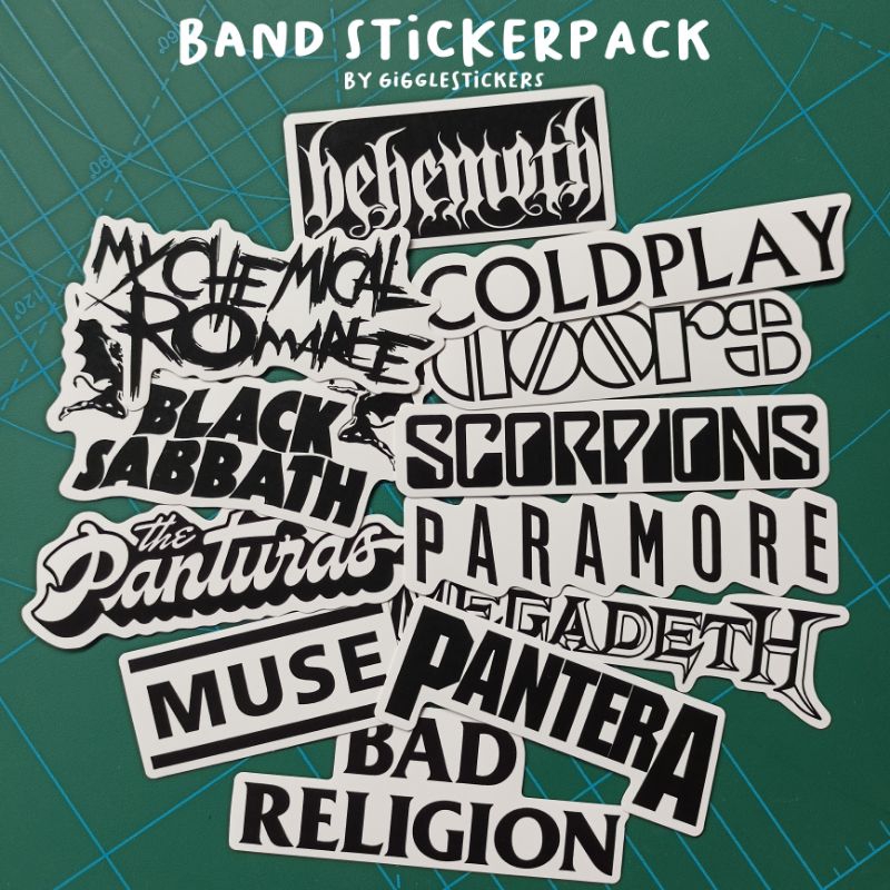 Jual StickerPack Band Logo Vol.2 | Shopee Indonesia