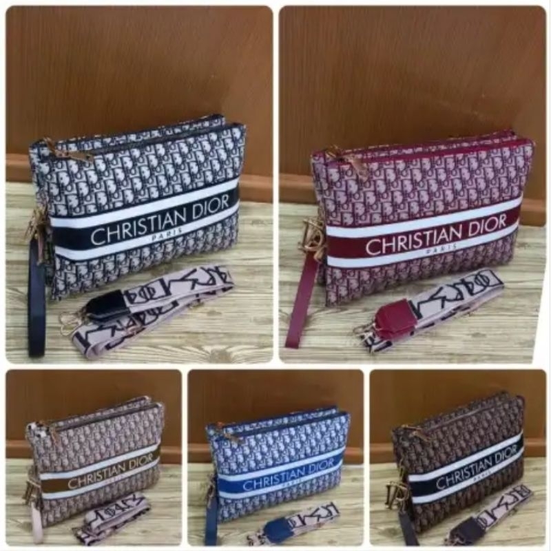 Jual tas clutch bag wanita CD 2 ruang tas dompet tangan wanita bisa ...