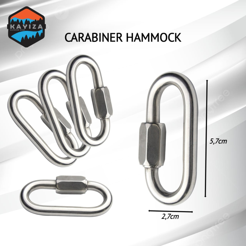 Jual Carabiner hammock safety lock 450 kg camping outdoor - karabiner ...