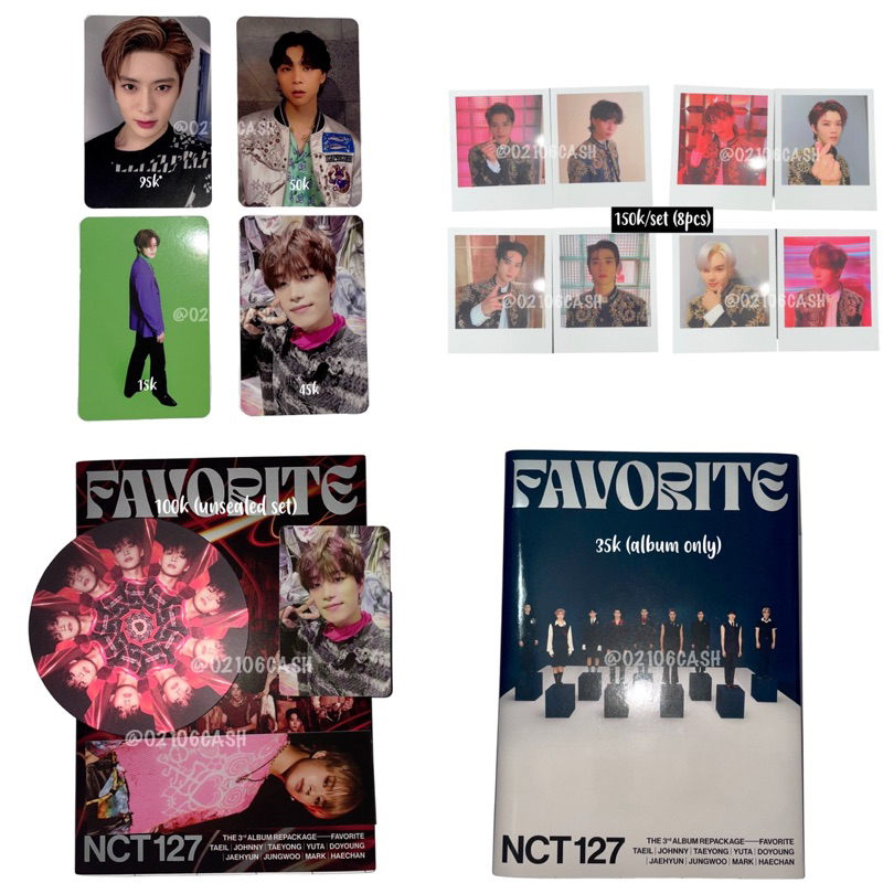 Jual NCT127 Album Only Favorite / Unsealed Taeil set / PC Jaehyun ...