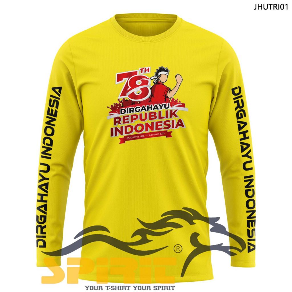 Jual Gratis Tambah Nama !!! kaos agustusan 2023 baju agustusan 2023 kaos hut ri ke 78 katun ...