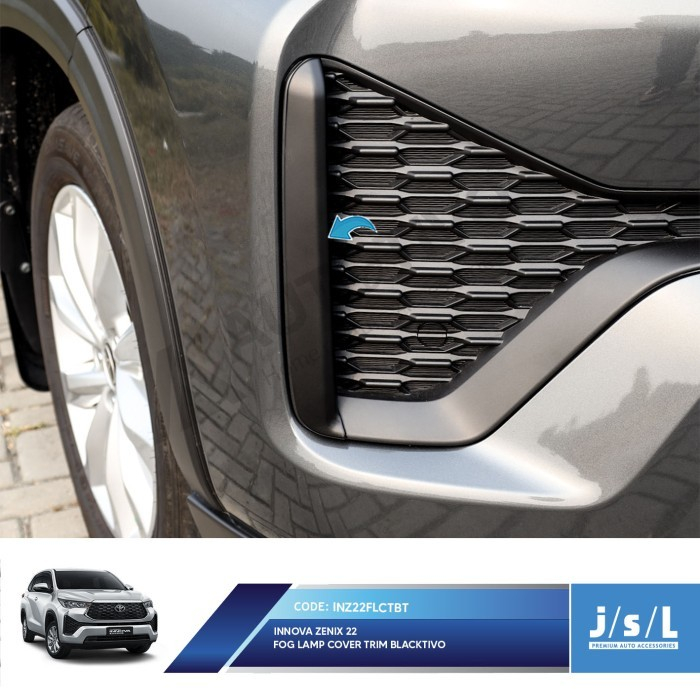 Jual Innova Zenix List Fog Lamp JSL Fog Lamp Cover Trim Blacktivo ...
