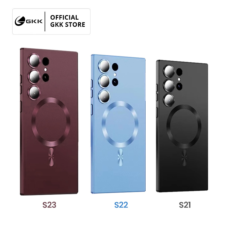 Jual GKK Case MAGSAFE Color SAMSUNG S21 S22 S23 PLUS ULTRA Casing Silikon Tahan Panas | Shopee ...