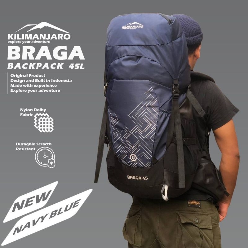 Jual Carrier Kilimanjaro Braga 45 liter tas gunung tas hiking | Shopee ...