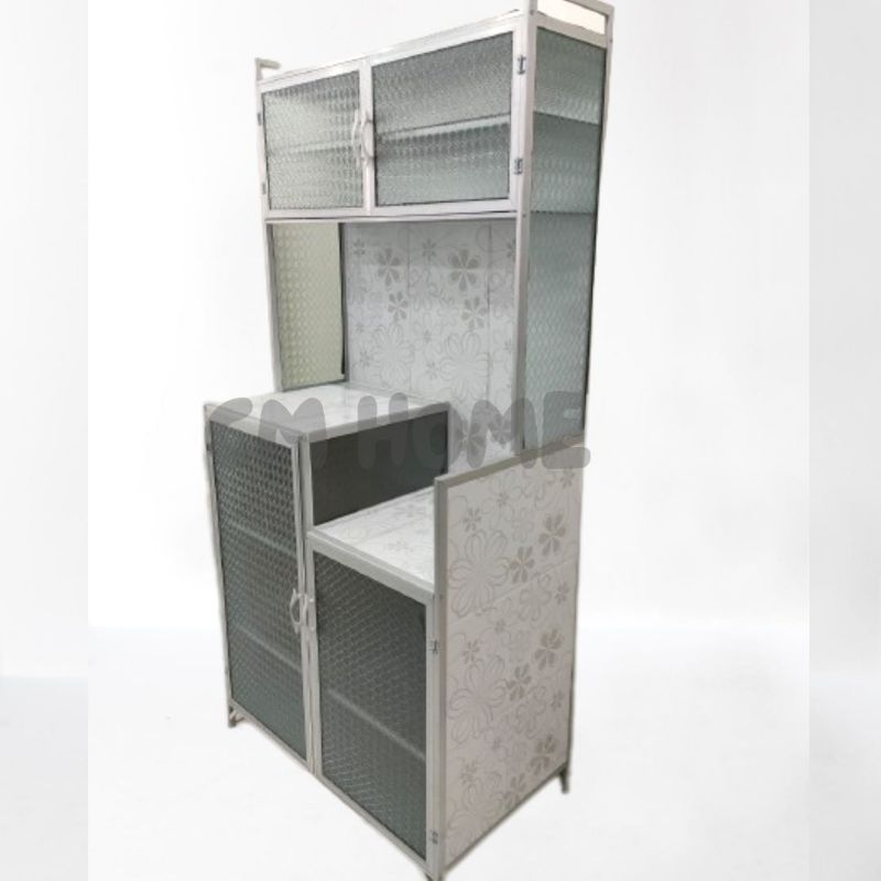 Jual Rak Piring Aluminium 2Pintu Magic com Minimalis Series Samping ...