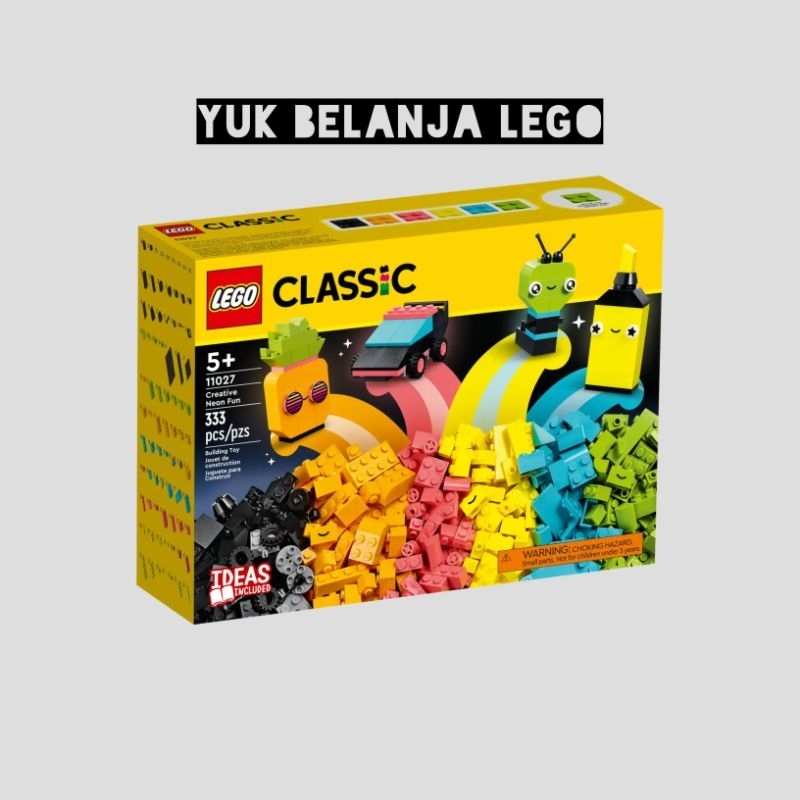 Jual LEGO Classic 11027 Creative Neon Fun (333 pieces) | Shopee Indonesia