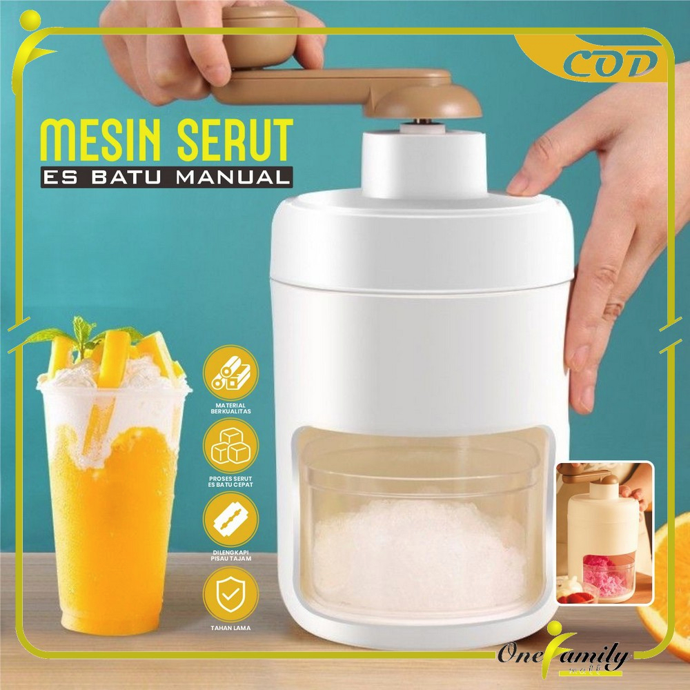 Jual ONE-C894 Alat Serut Es Batu Manual Putar Ice Crusher / Mesin ...