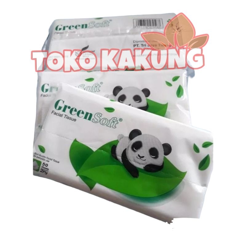 Jual Tisu Tissue green soft FACIAL 50 lembar TRAVELPACK TISU WAJAH 50 ...