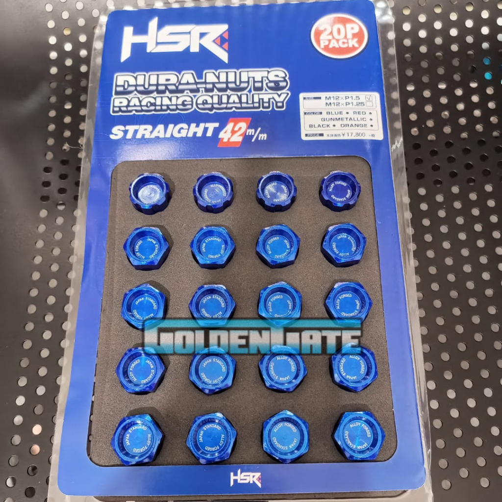 Jual Mur roda mobil HSR DURA NUT baut racing panjang grat 1,5mm full ...